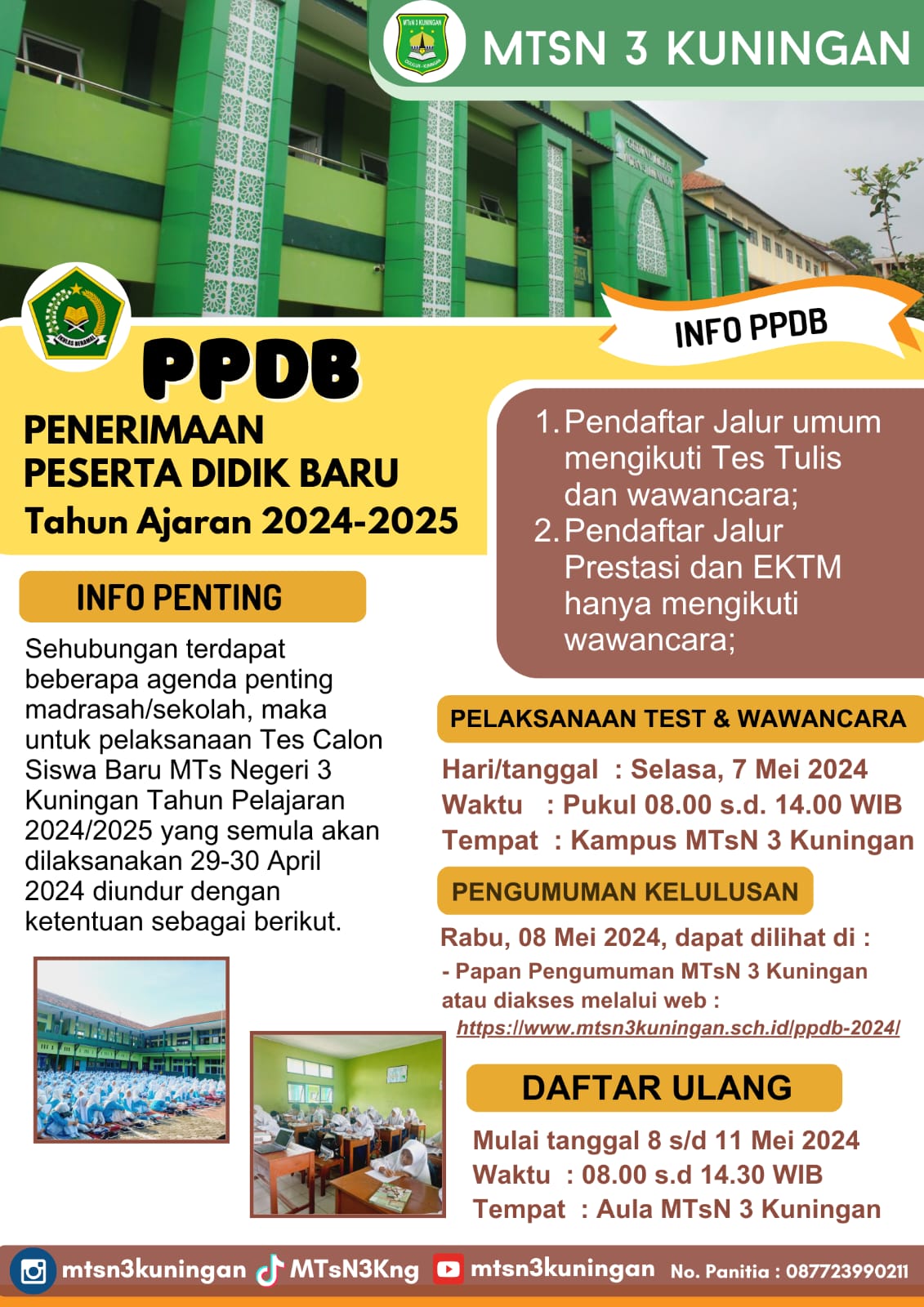 PPDB 2024 – MTs Negeri 3 Kuningan Jawa Barat